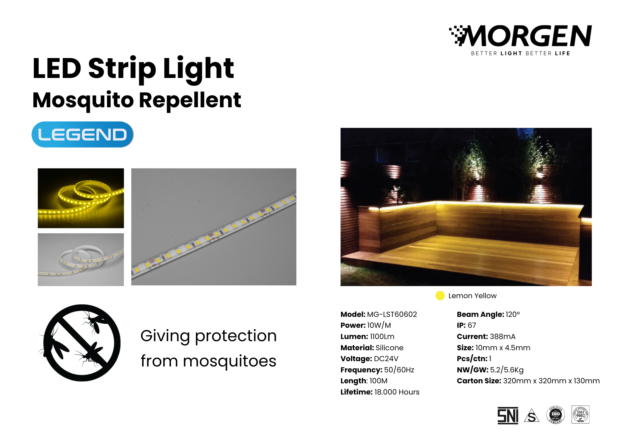 LED Strip Light Mosquito Repellent - Morgen