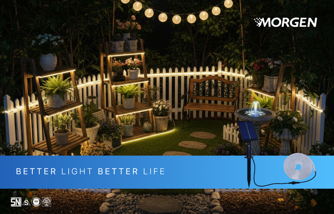 Lampu Strip Solar LED Morgen: Rahasia Taman Estetik Tanpa Konsumsi Listrik